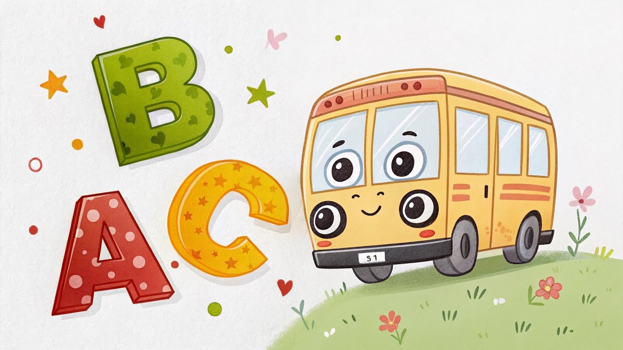 🚌 B is for Bus 🚌 | Vehicle ABC Song for Kids | Bubble ABC - YouTube