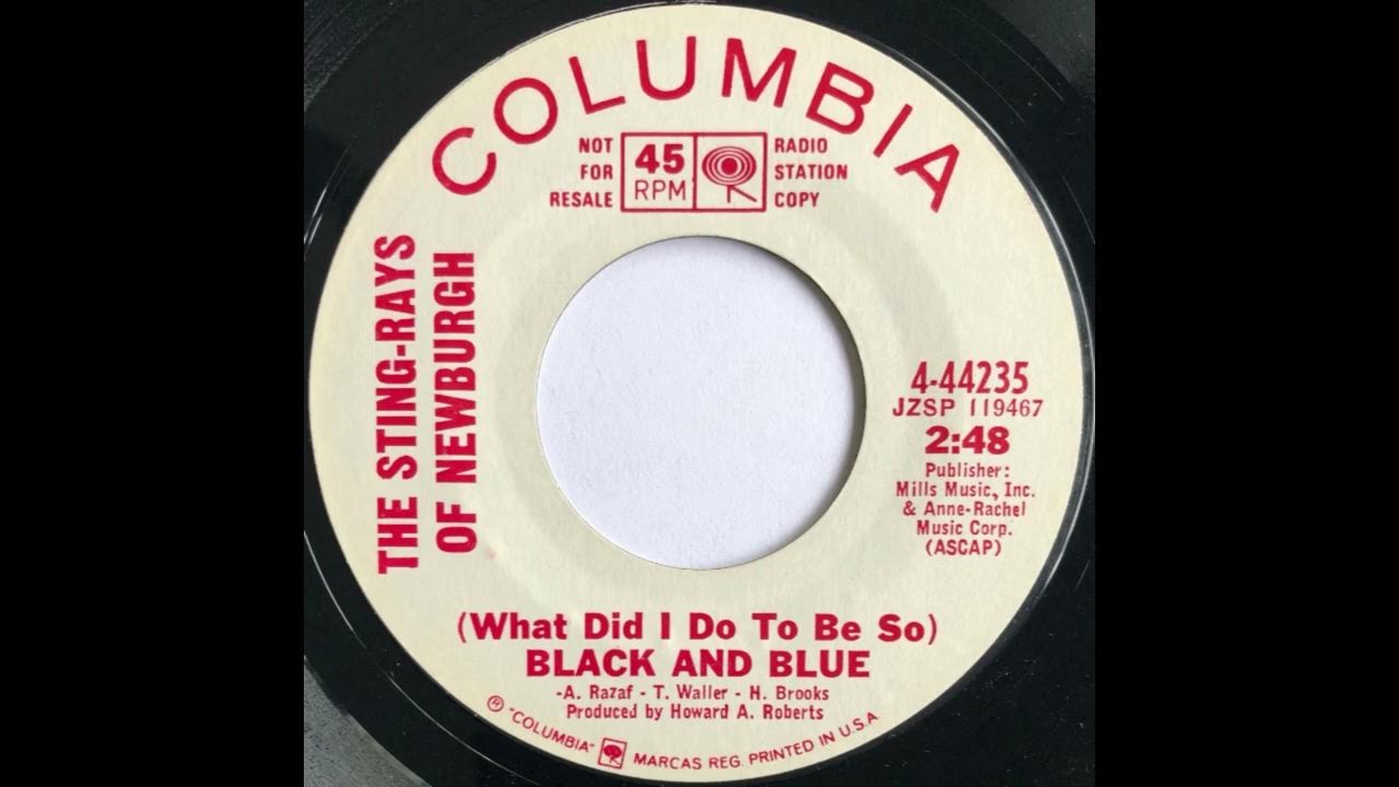 The Sting-Rays Of Newburgh - (What Did I Do To Be So) Black And Blue ...
