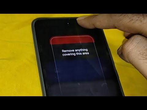 Remove Anything Covering This Area Pocket Mistouch Prevention Message how to Disable on Oppo Phones