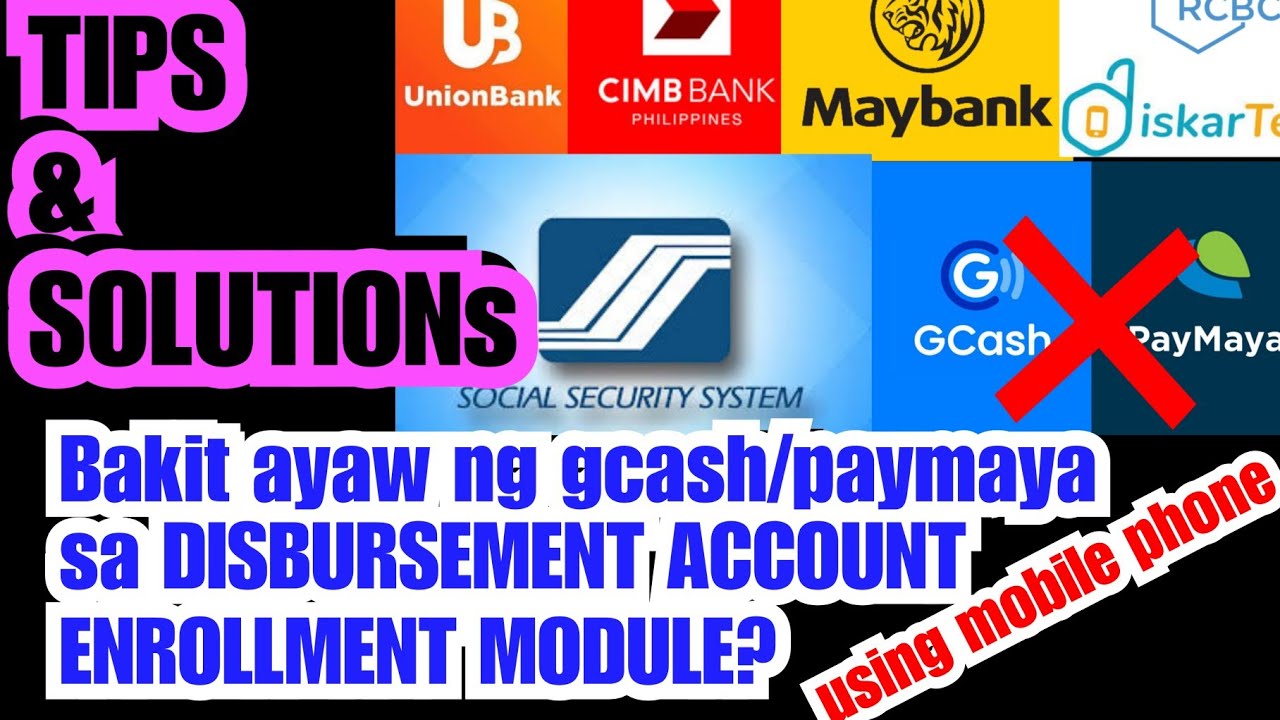 TIPS AND SOLUTIONS for ur DISBURSEMENT ACCOUNT ENROLLMENT. - YouTube