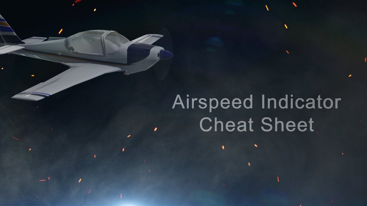 Airspeed Indicator Cheat Sheet | Pilot Tutorial - YouTube