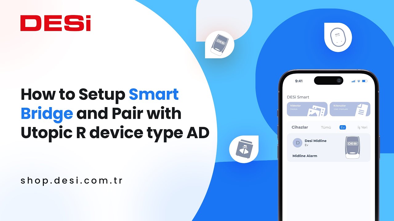 How to Setup Smart Bridge and Pair with Utopic R device type AD - YouTube