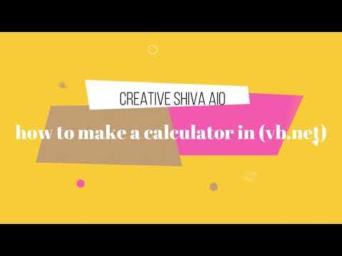how to make a calculator in (vb.net) tutorial #calculator #vb.net # ...