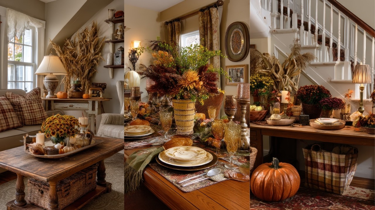 Nostalgic Fall Charm 🍂 | Vintage Decor Ideas Inspired by Grandma’s Cozy ...