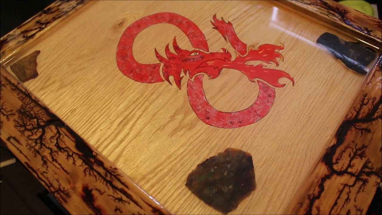 Custom Dungeons and Dragons Gaming Table and Miniature Unboxing - YouTube