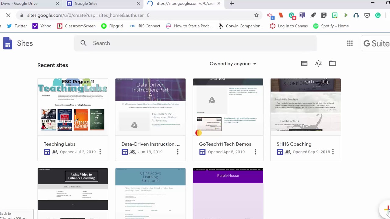 Create Your Google Site 1 - YouTube