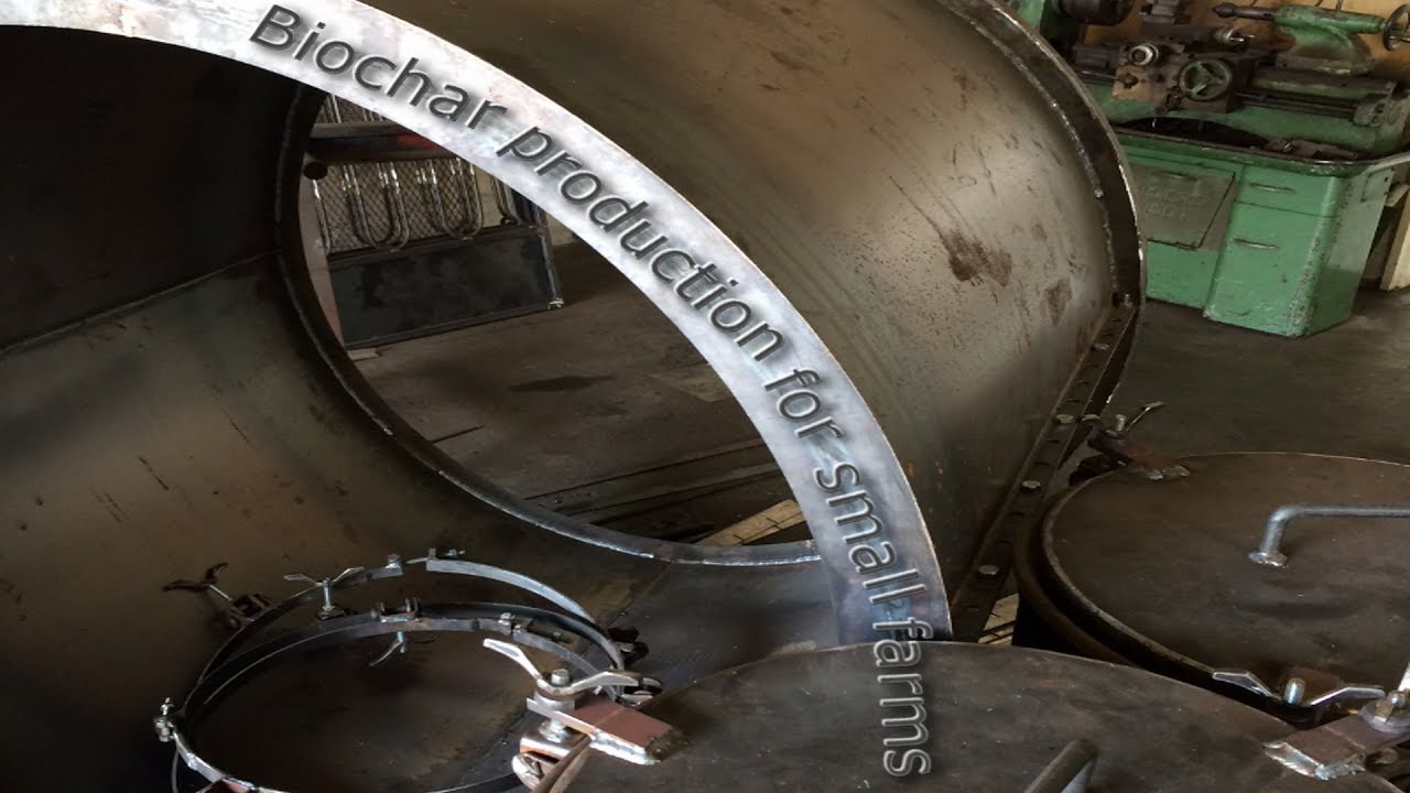 Biochar production for small farms - YouTube
