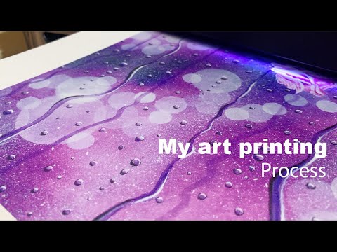 My art printing process. - YouTube