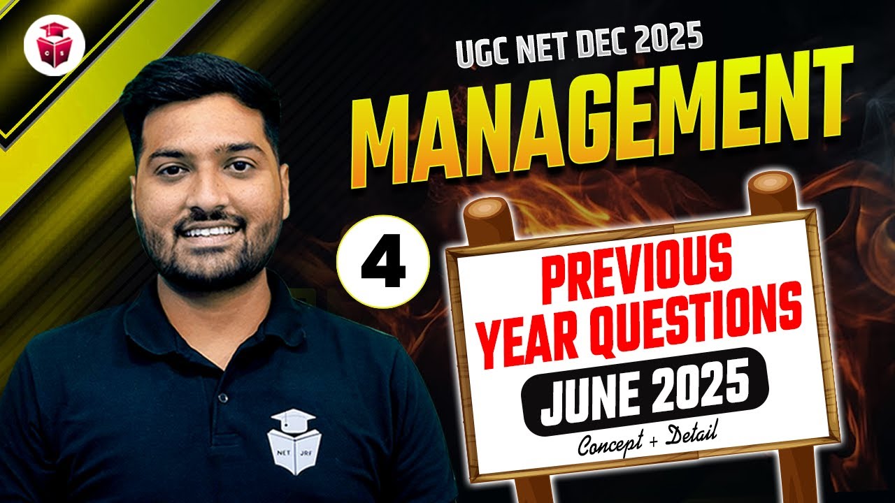 UGC NET Management Previous Year Questions June 2025 | UGC NET Paper 2 ...