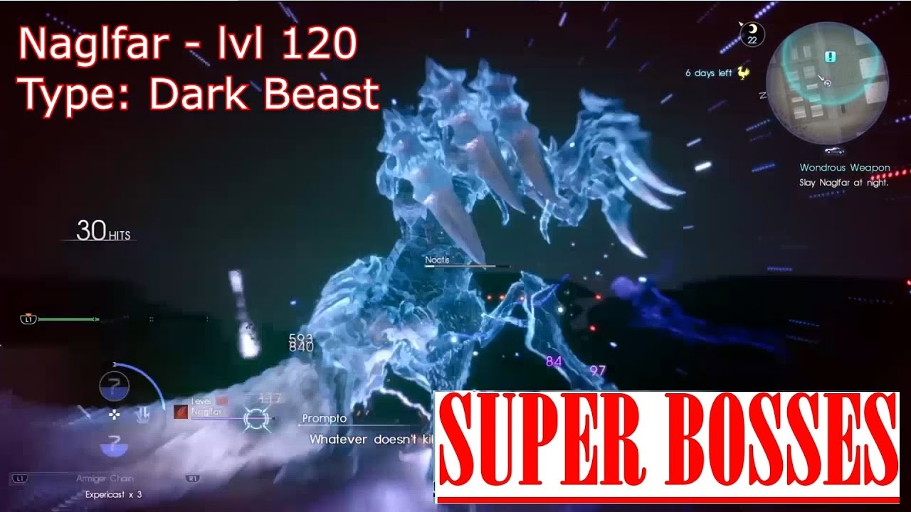Final Fantasy 15: All Secret- and Super Bosses [Part 3/3] - (FF XV Boss ...