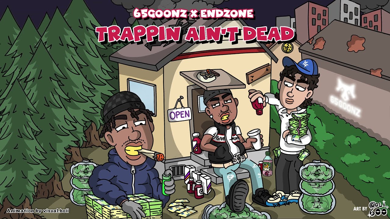 65GOONZ x ENDZONE - TRAPPIN' AIN'T DEAD (Official Visualizer) - YouTube