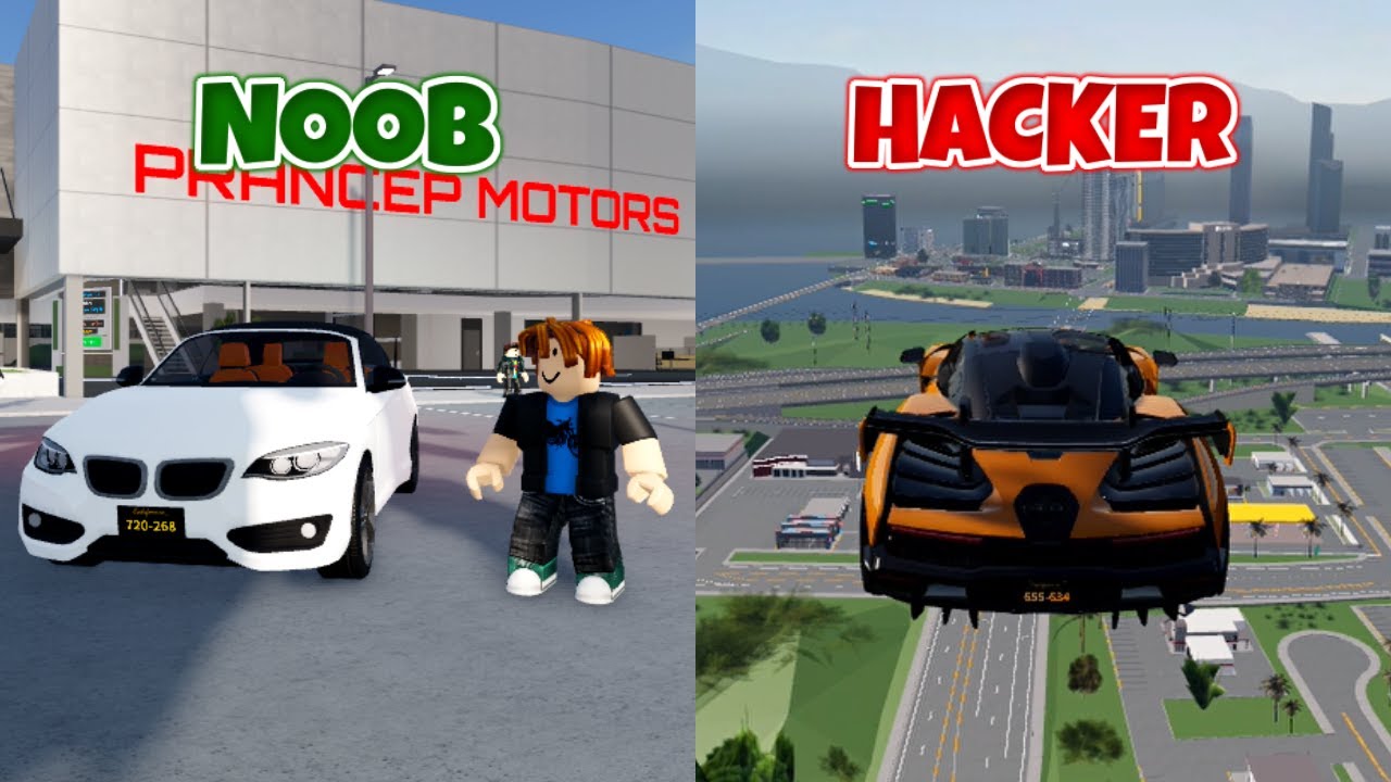 Noob vs. Pro vs. Hacker (Roblox Driving Empire) - YouTube