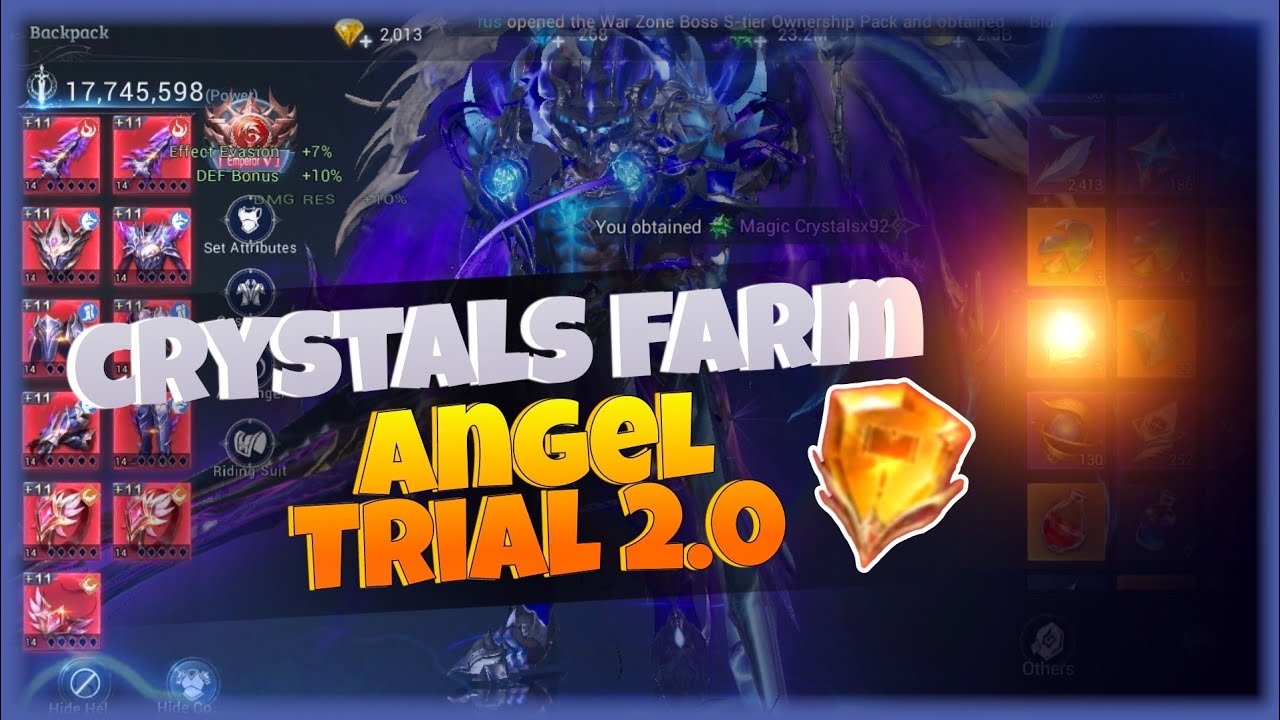 MU Origin 3 Red Crystals Farm & Angel Trial 2.0 Trick 😱 - YouTube