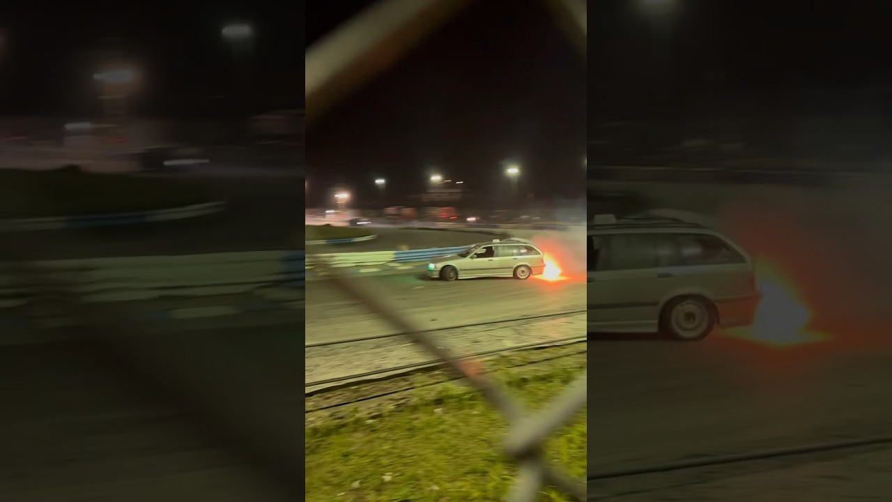 BMW Drifting & Shooting FLAME!🔥💥 Matchams raceway Drift night - YouTube