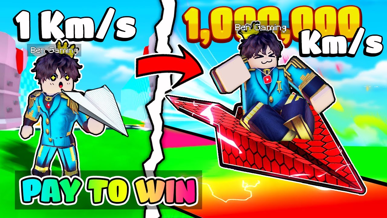 BEN PAY TO WIN SỞ HỮU MÁY BAY GIẤY THẦN THÁNH VỚI TỐC ĐỘ BÀN THỜ ...