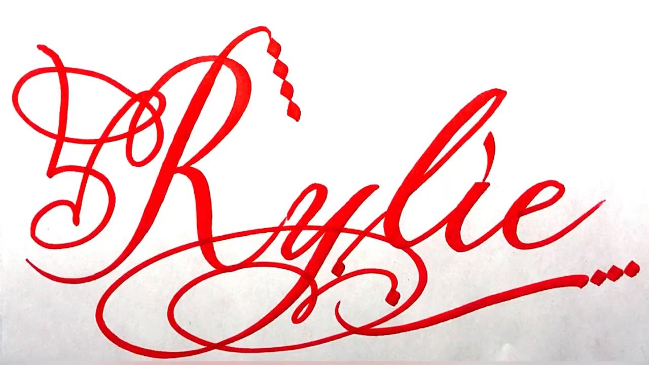 Rylie Name Signature Calligraphy Status | How to write with Cut Maker # ...