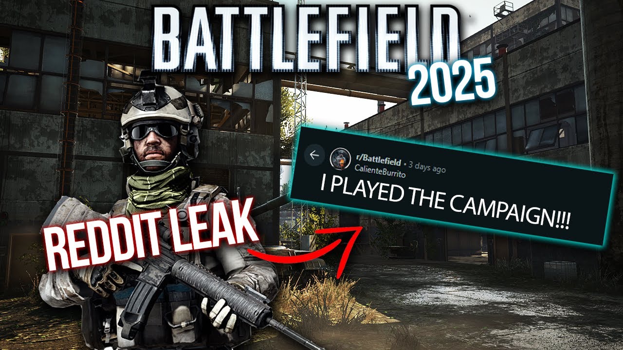Battlefield 6 LEAK on Reddit! Campaign Gameplay Details? - YouTube