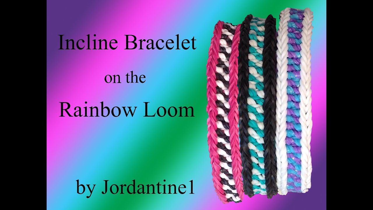 New Incline Bracelet - Reversible - Rainbow Loom, Crazy Loom, Fun Loom ...