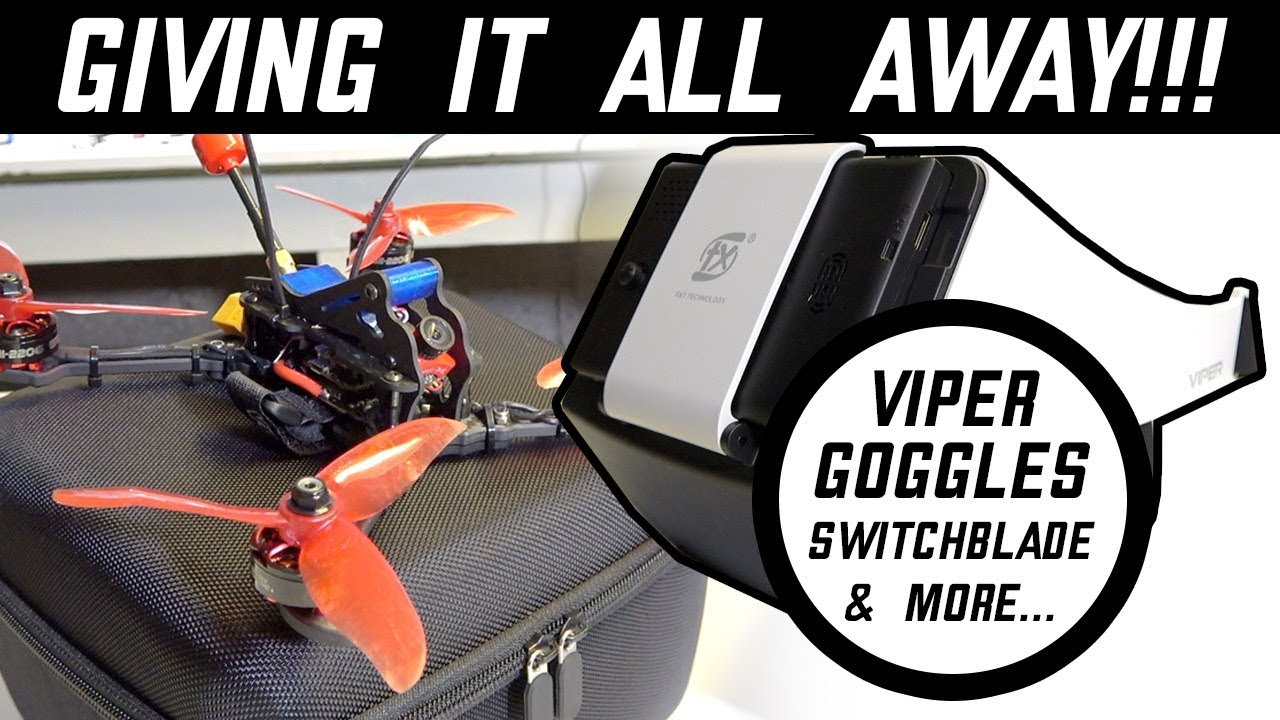 VIPER GOGGLES & SWITCHBLADE FPV RACER Giveaway & FUUTON 2 Winner! - YouTube