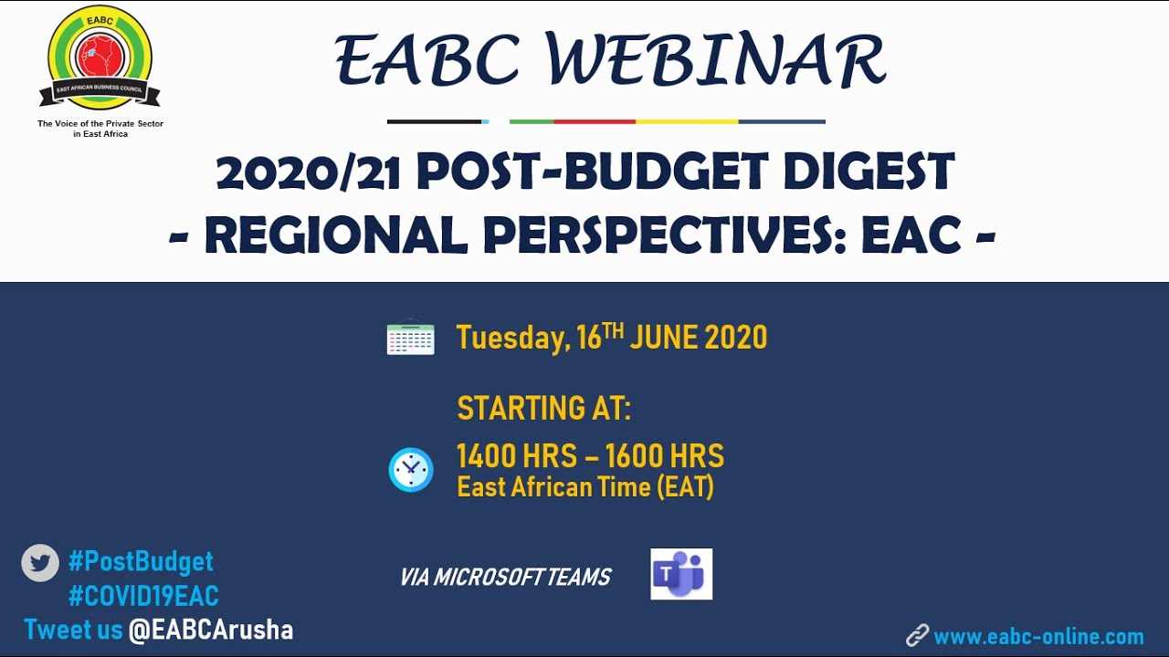 2020 -2021 BUDGET DIGEST REGIONAL POST-BUDGET PERSPECTIVES - YouTube