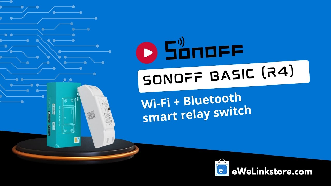 Sonoff Basic (R4) Wi-Fi + Bluetooth smart relay switch - YouTube