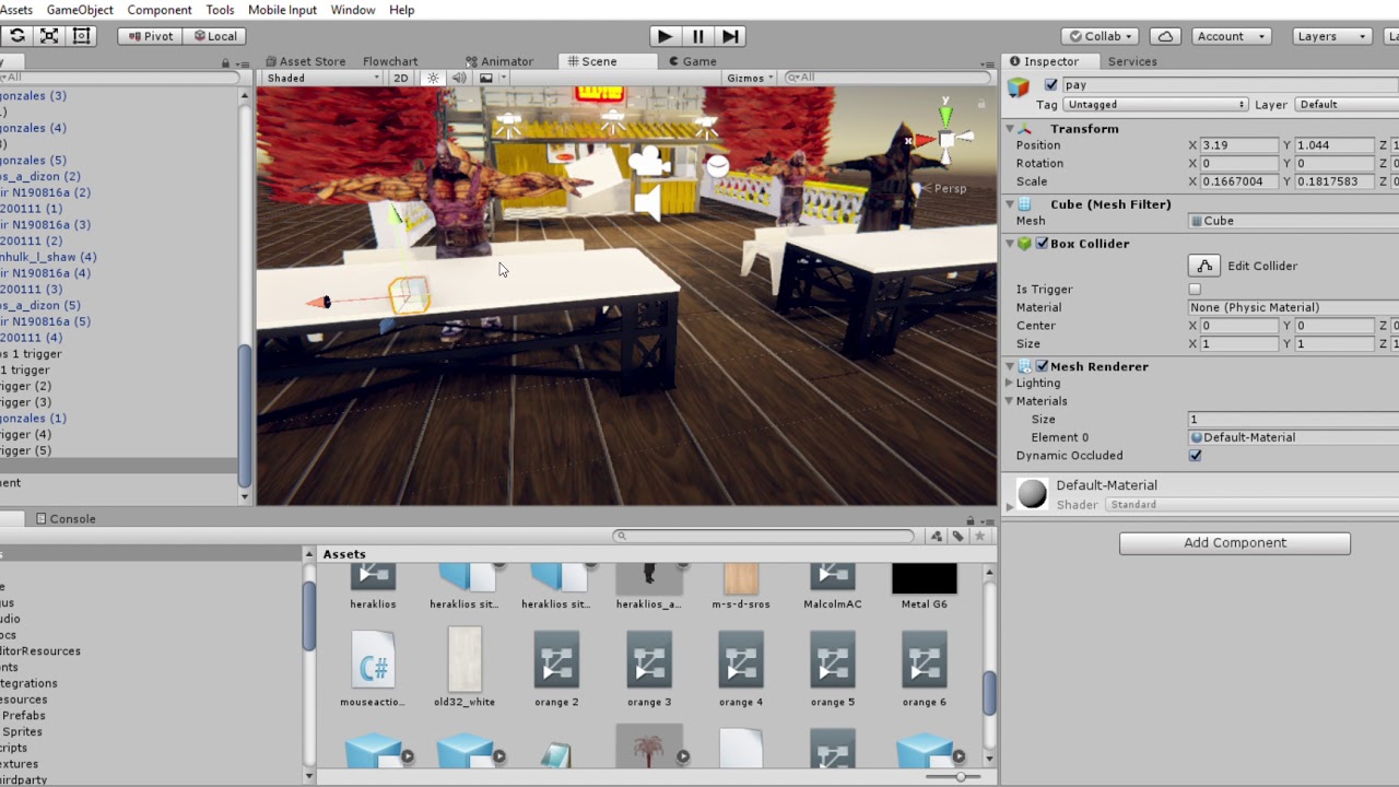 Unity 2017 2 0f3 Personal 64bit MMM cafe SubstanceShaded PostProcess Lighting HDR 1 unity simu ...