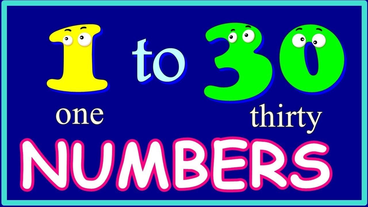 Number Names // Number Names 1 - 30 // Number Spelling Learn Numbers 1 ...