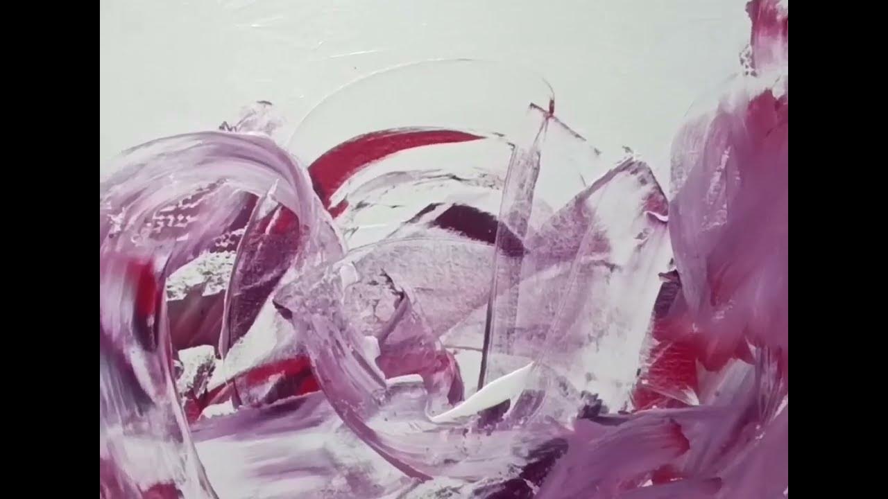 Quick & Easy Abstract Painting | Acrylic Techniques for Beginners - YouTube