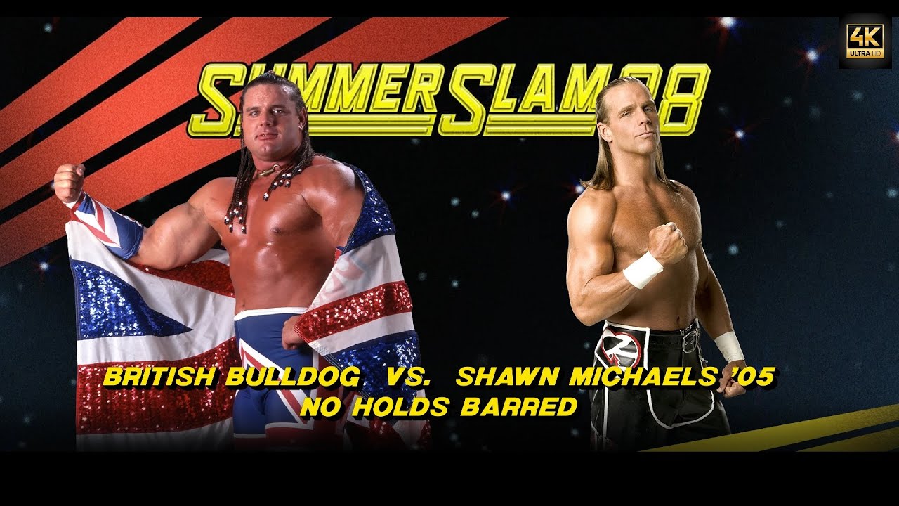 British Bulldog Vs. Shawn Michaels - No Holds Barred - Summer Slam 88 ...