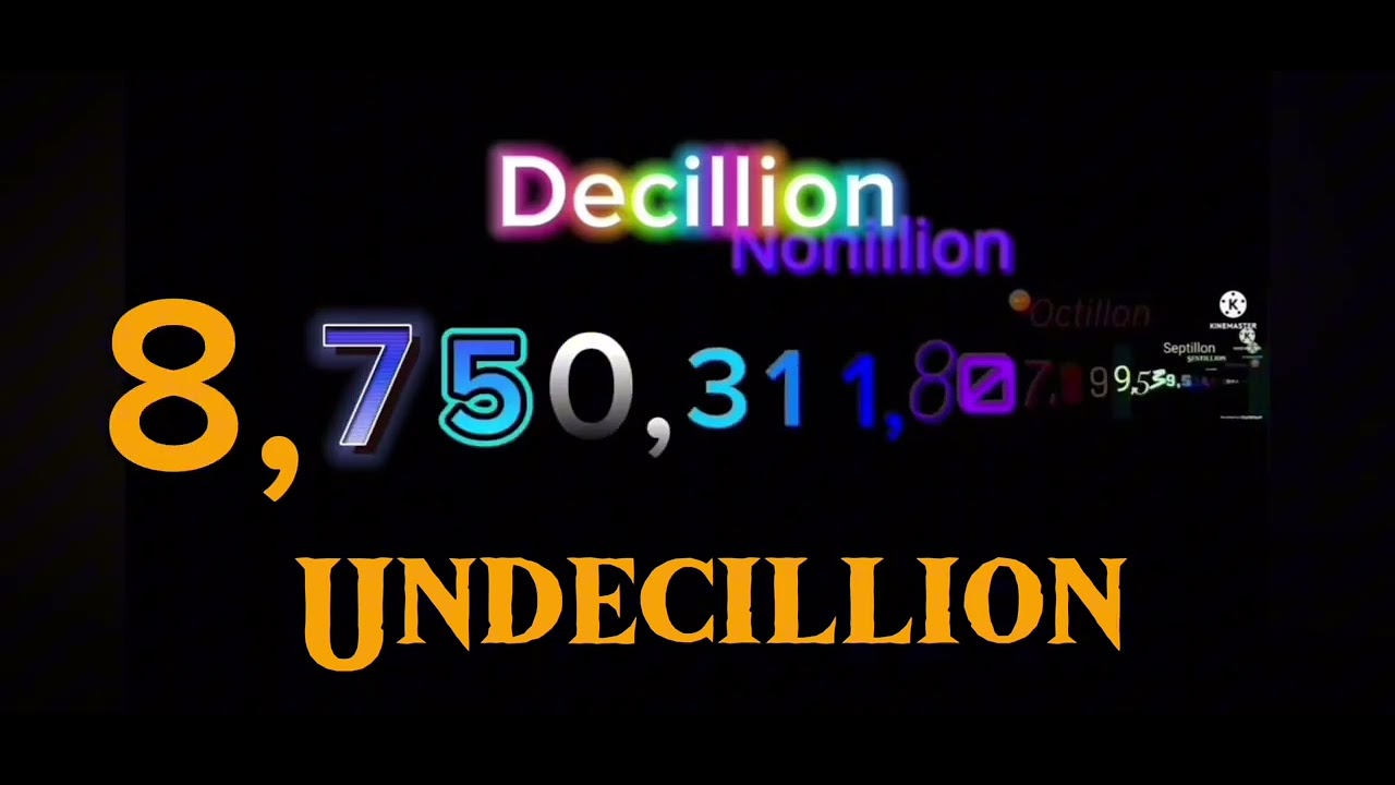 Numbers 0 to 1 duodecillion!!!!!! - YouTube