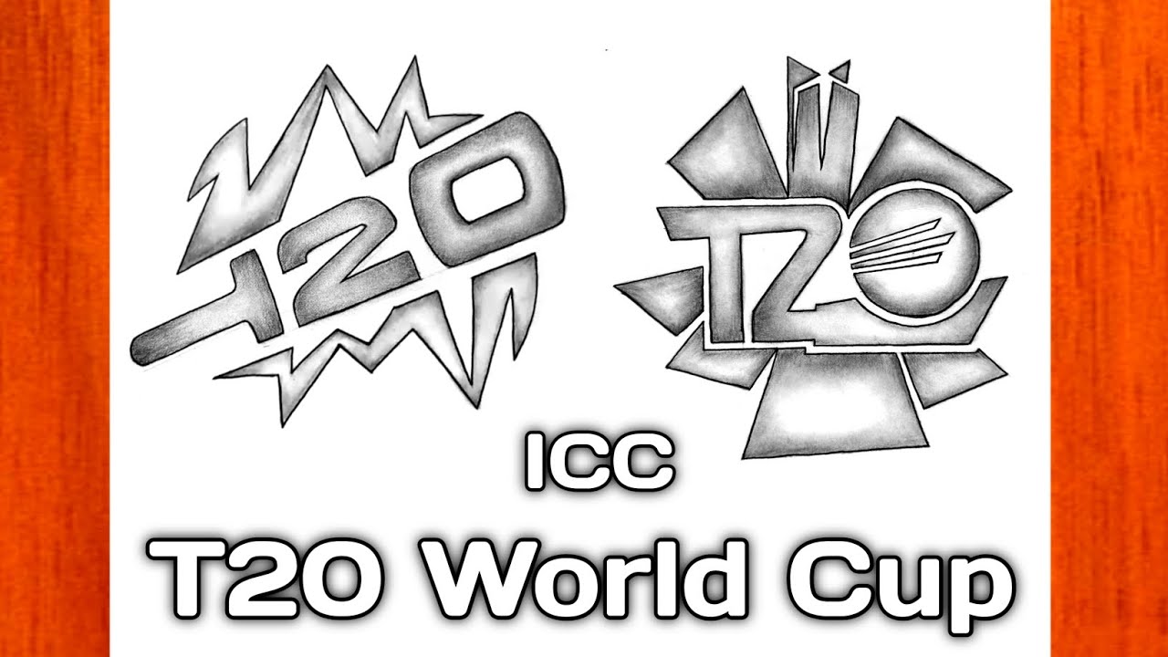 T20 world cup 2024 logo drawing || How to draw t20 world cup logo 2024 ...
