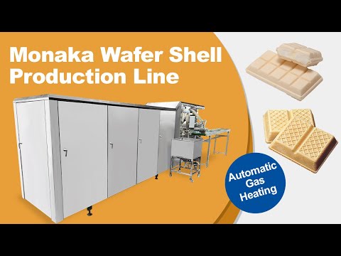 Wafer Biscuit Shell Making Machine|Automatic Square Shaped Monaka Wafer ...