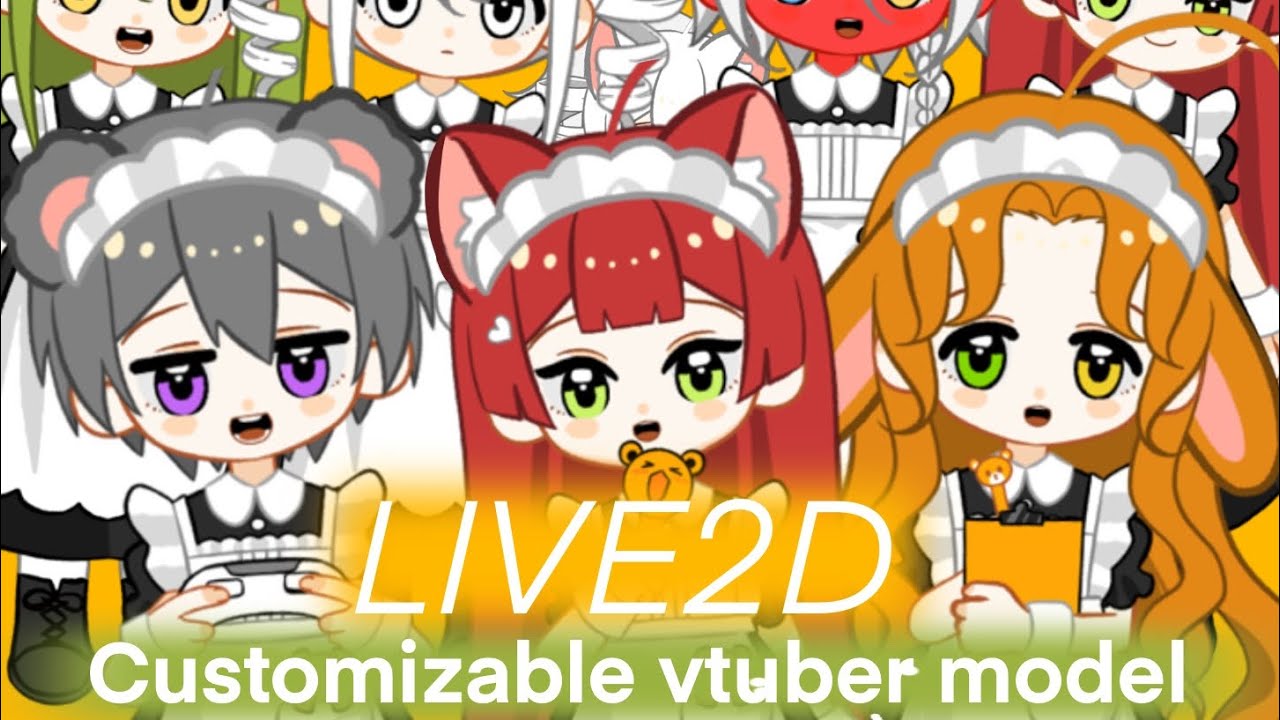 A customizable Live2D model showcase - YouTube