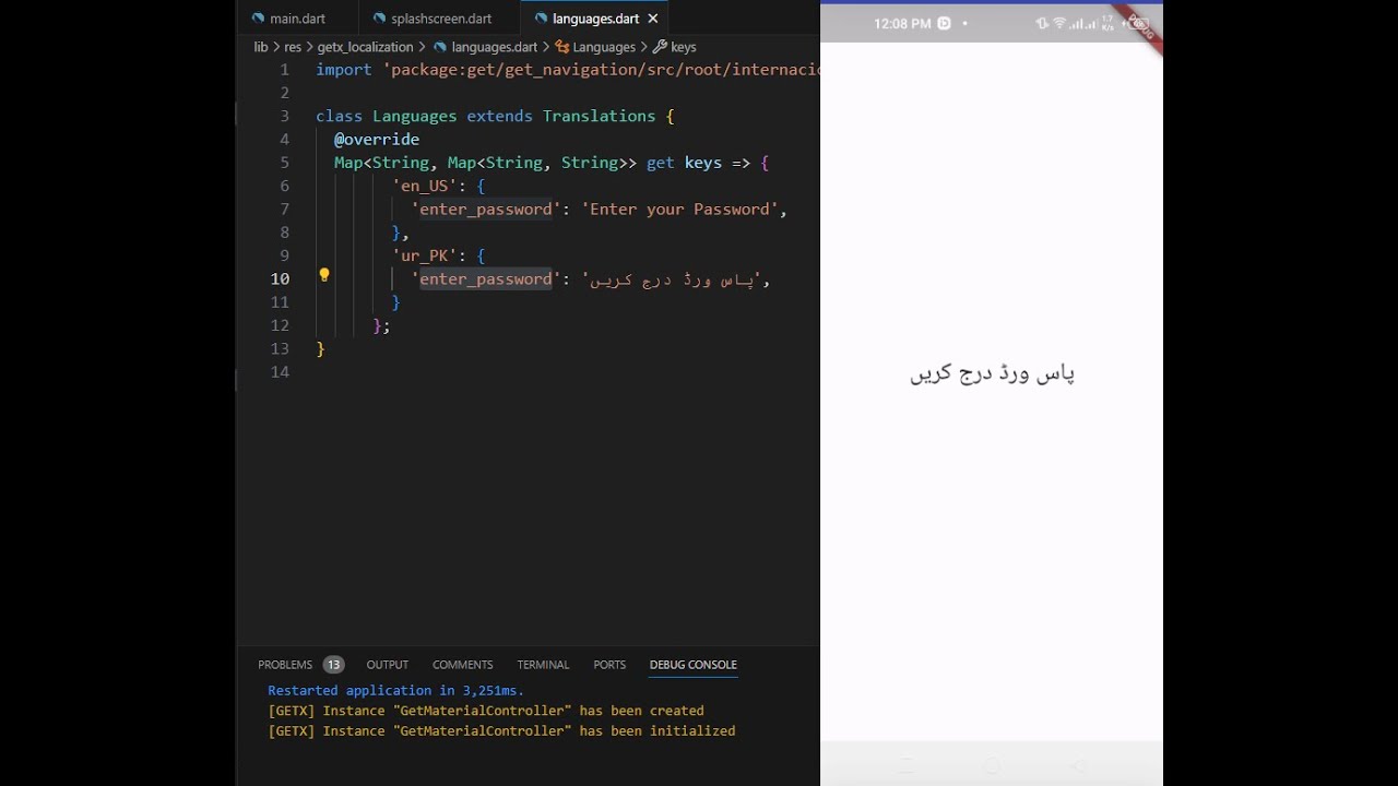 Localization Getx Mvvm Architecture7 Flutter Dart Youtube 6290
