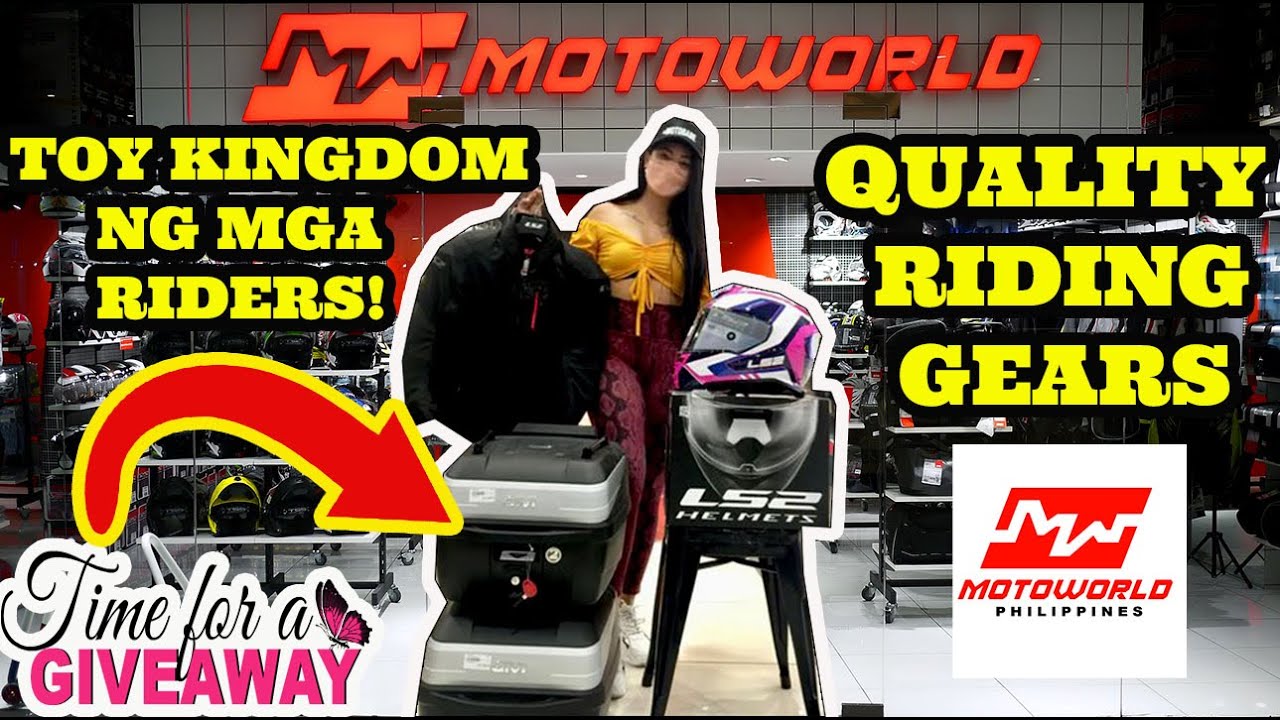 Gear shopping at MotoWorld Davao | Looking for a quality riding gears ...