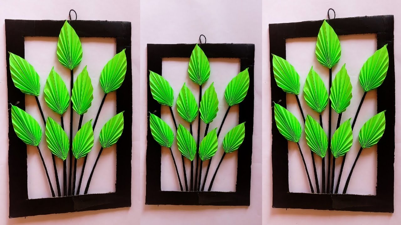New Design Paper Painting For Home Decoration | Very Easy Paper And ...