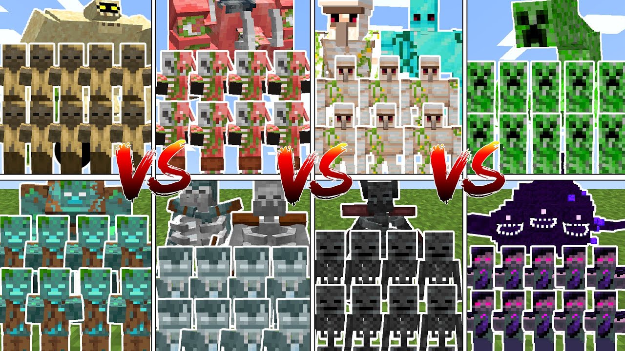BIOME ARMY TOURNAMENT Minecraft Mob Battle - YouTube