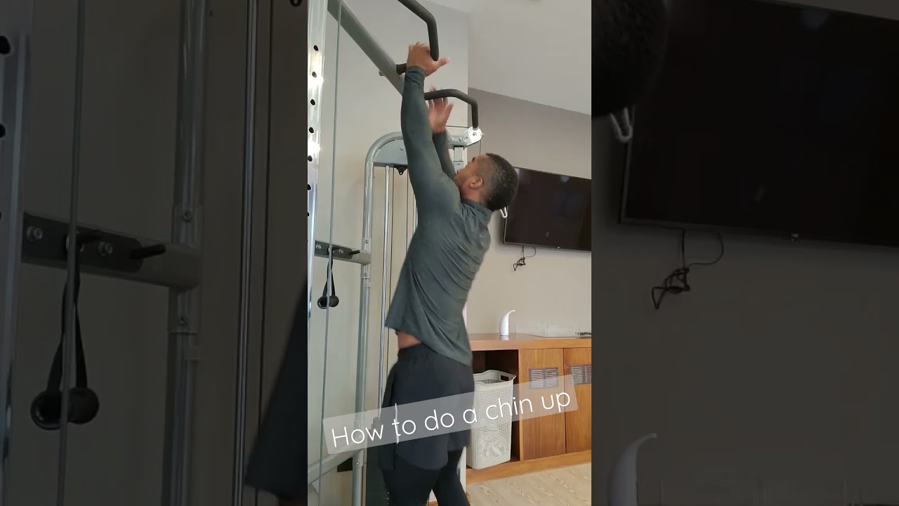 HOW TO DO A CHIN UP EXERCISE - YouTube