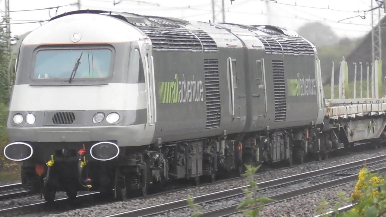 Rail adventure HST freight movement south of Crewe 05:08:23 - YouTube