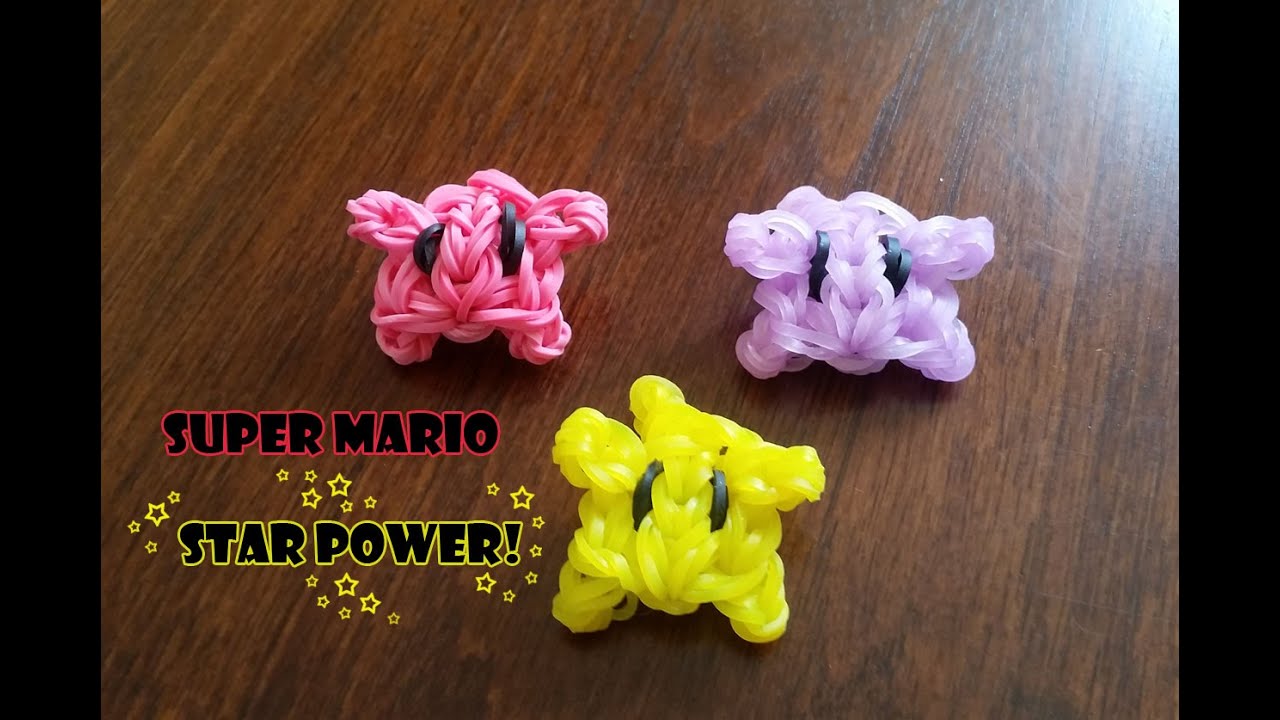Super Easy Rainbow Loom Invincible Mario Star Power Tutorial - YouTube