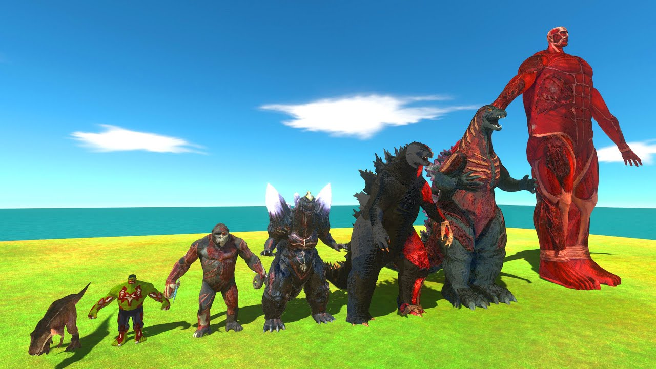 EVOLUTION of Zombie Titan VS White Team - Godzilla Size Comparison ...