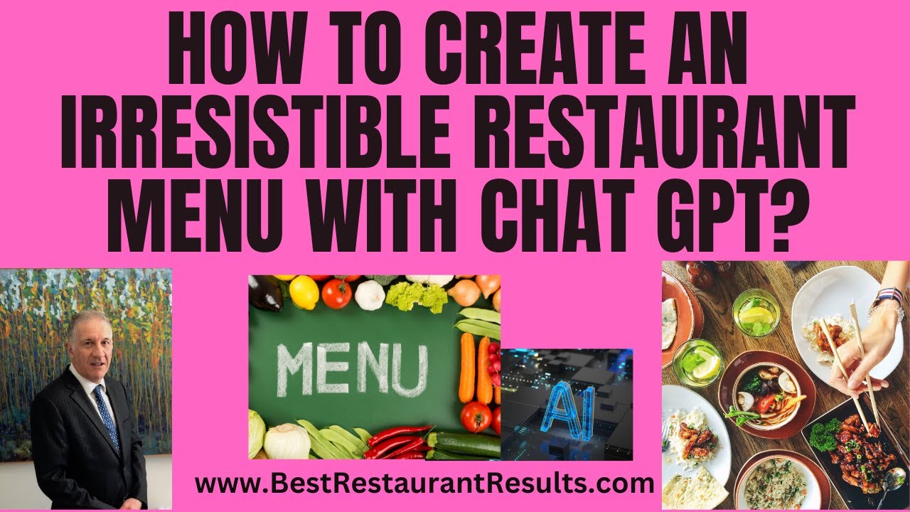 How to Create an Irresistible Restaurant Menu - With Chat GPT - YouTube