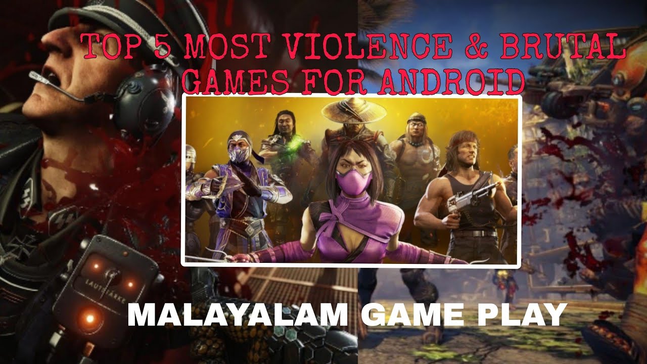 TOP 5 MOST VIOLENCE AND BRUTAL GAMES FOR ANDROID 🔥#gaming #malayalam # ...