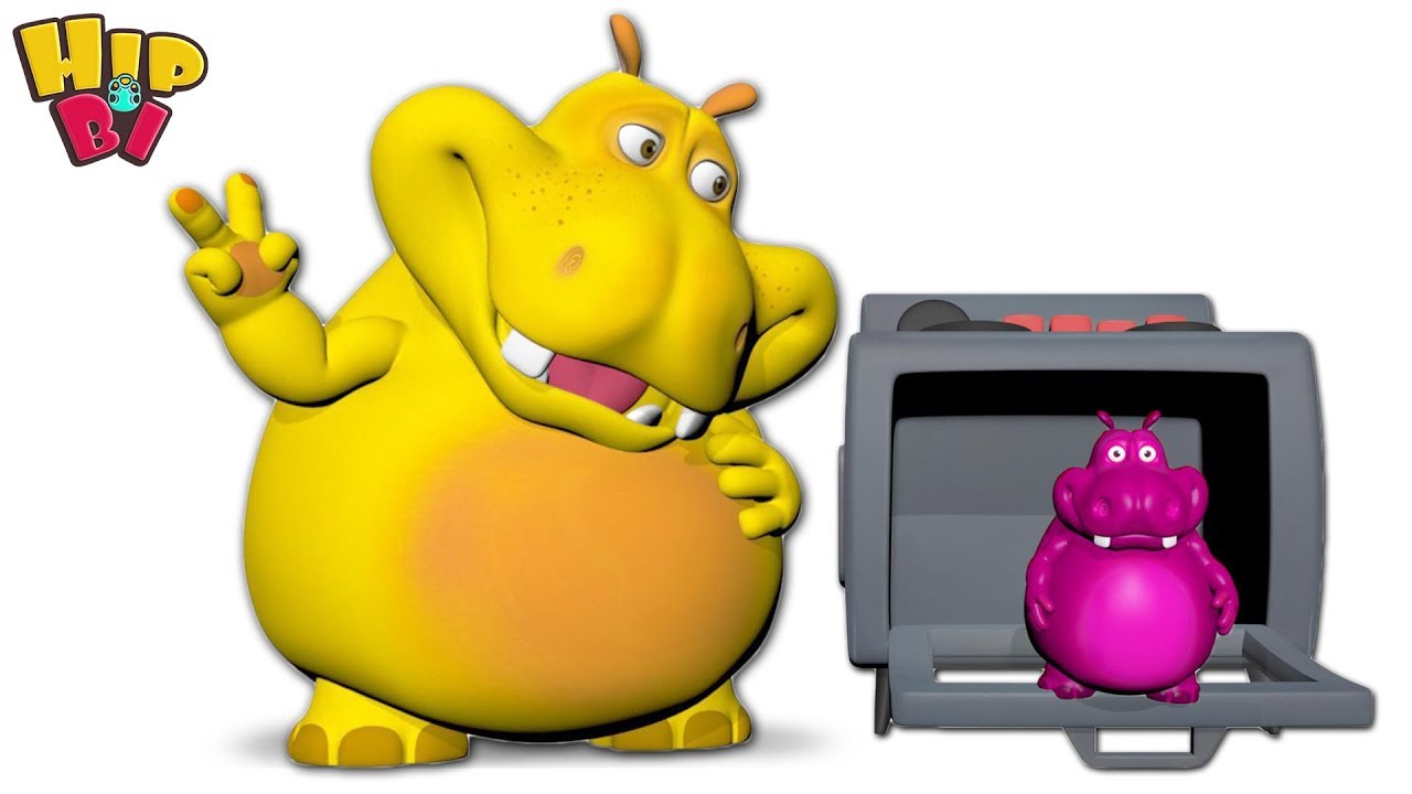 Funny Hippo Baby with Colors | Fun Play Color Slide Toy Set Kids Edu ...