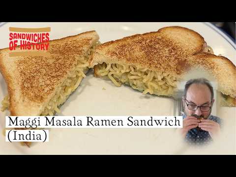 Maggi Masala Ramen Sandwich (India) on Sandwiches of History
