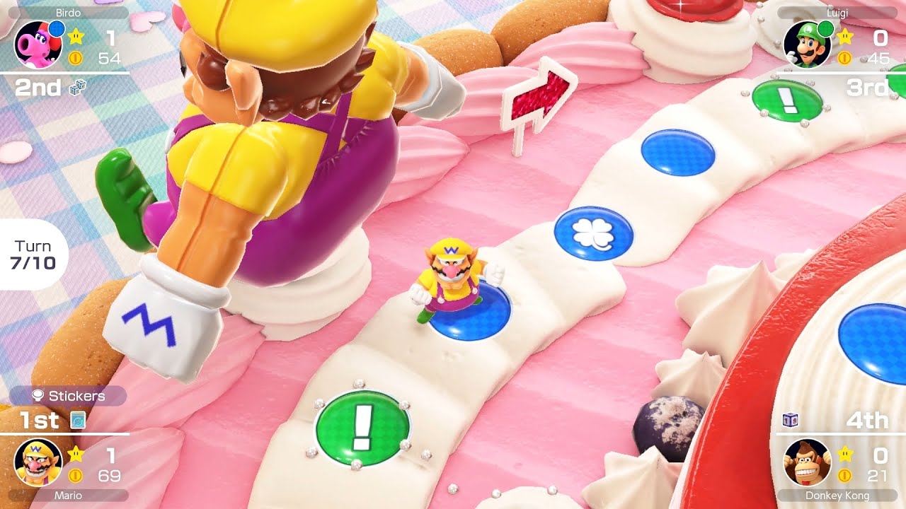 Mario Party Superstars #576 Peach's Birthday Cake Wario vs Luigi vs ...