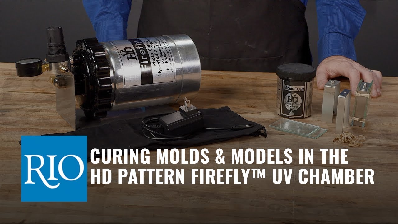 Curing Molds & Models in the HD Pattern Firefly™ UV Chamber - YouTube