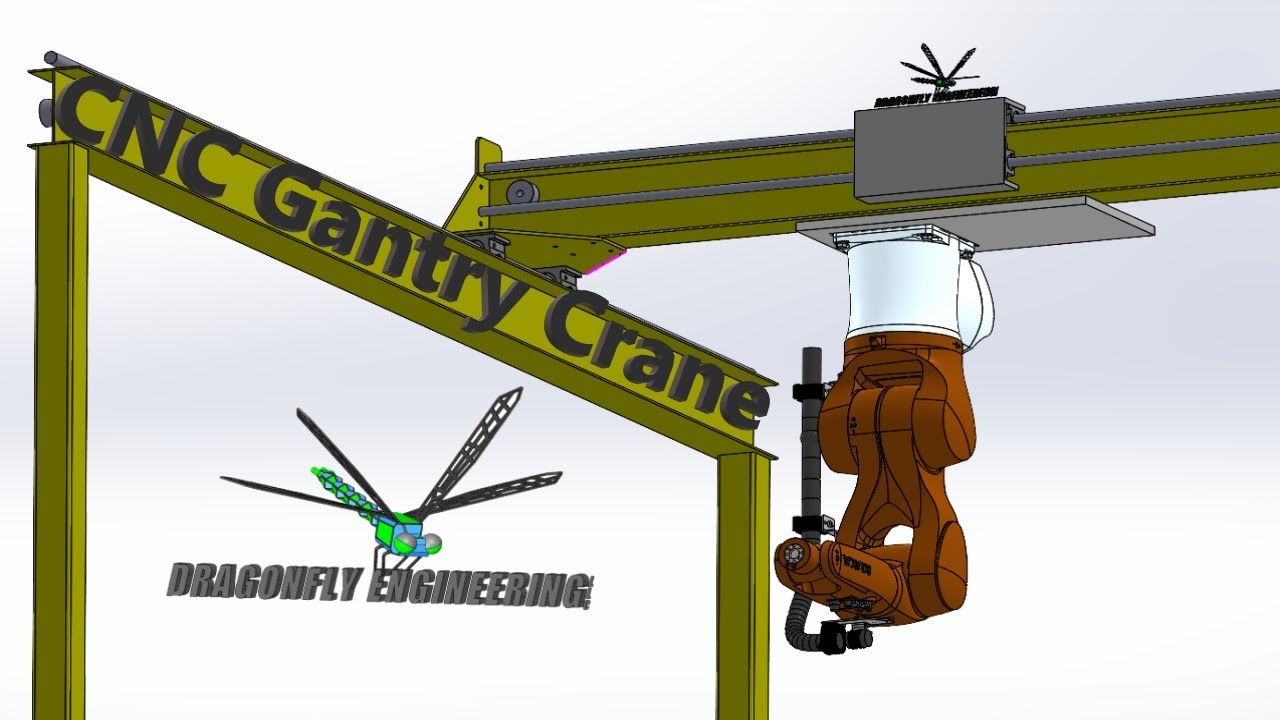 CNC Gantry Crane with Robot build - YouTube