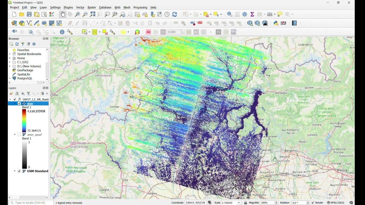 NetCDF file in QGIS and export - YouTube