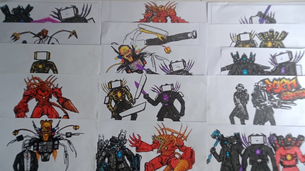Drawing Skibidi Toilet Character - YouTube